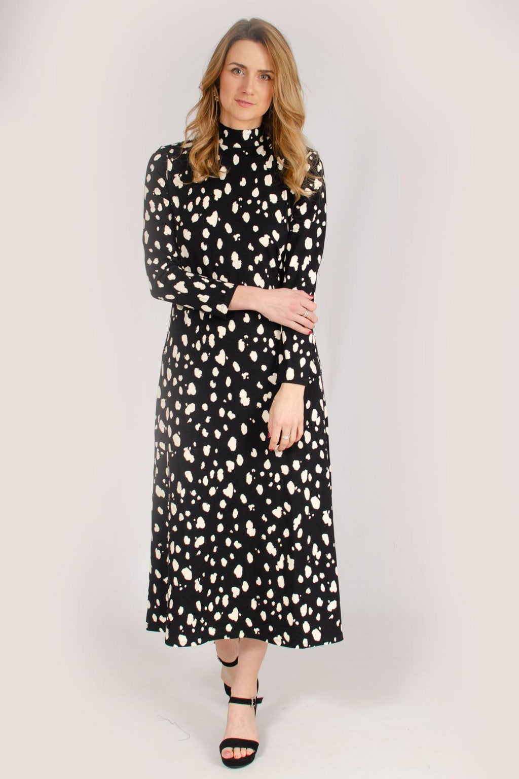 Hobbs 'Alcott' Jersey Midi Dress Dresses 55% – Secret Label