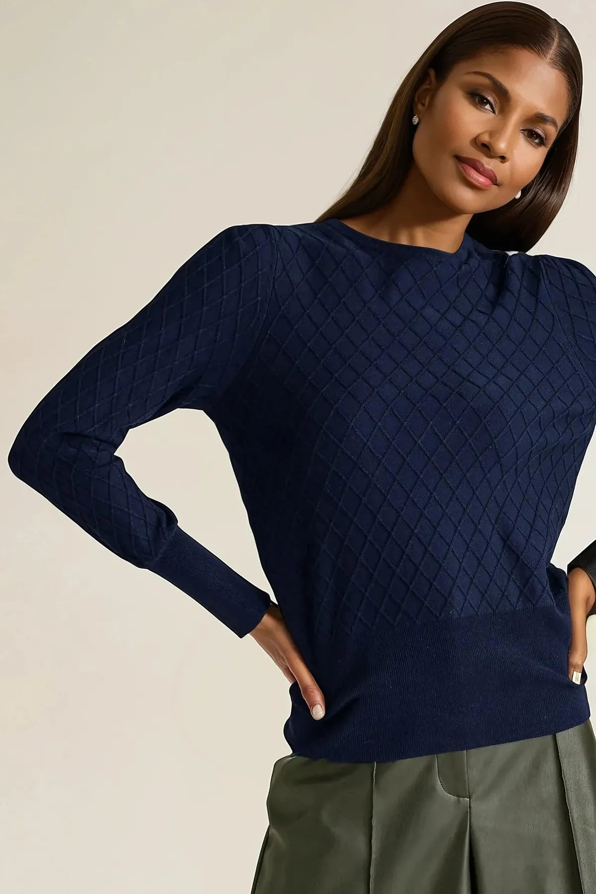 Diamond Stitch Jumper – Secret Label