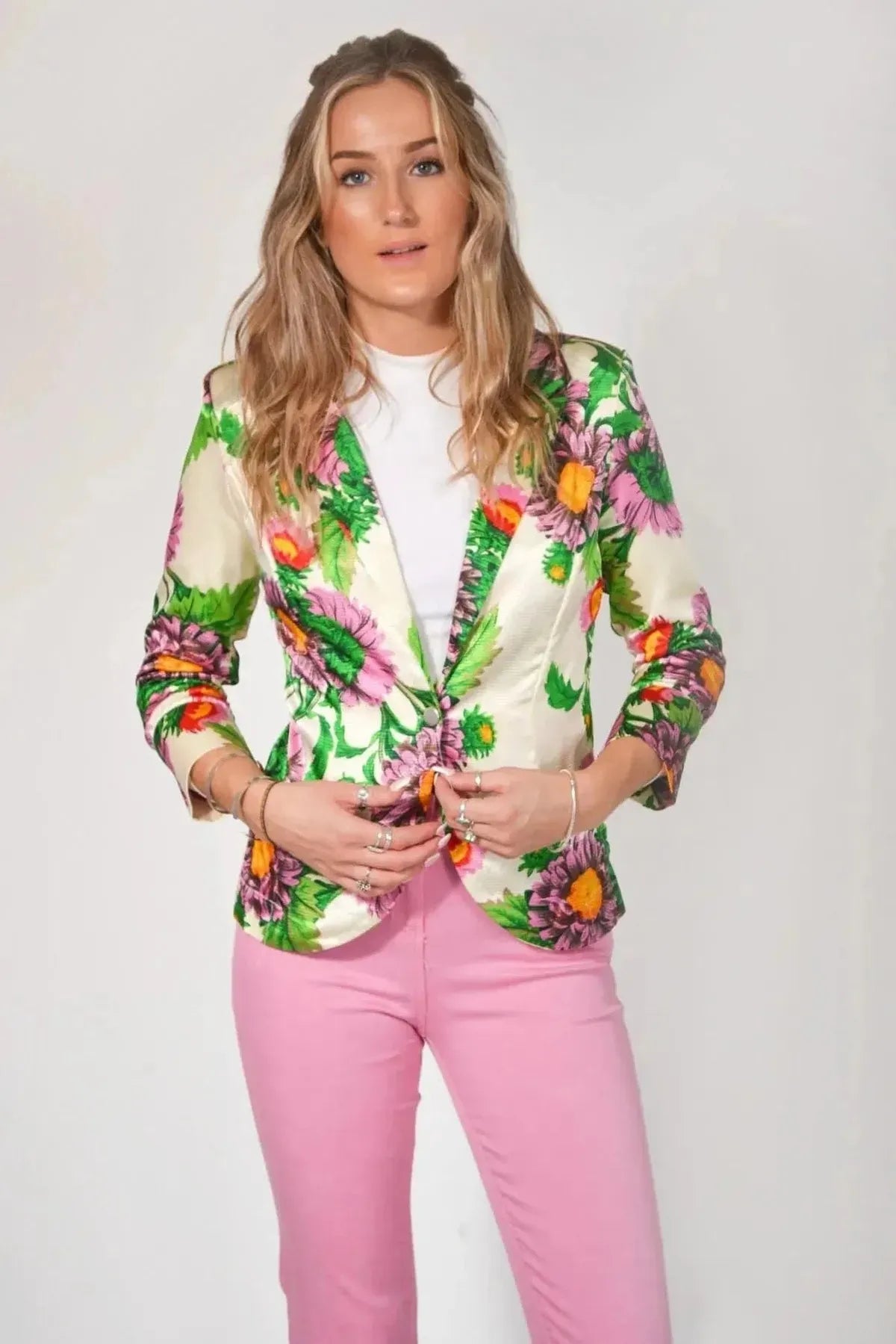 Satin Floral Jacket – Secret Label