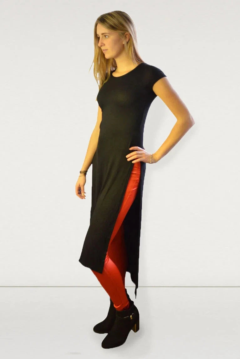 Maxi Top Dress Long Side Splits – Secret Label
