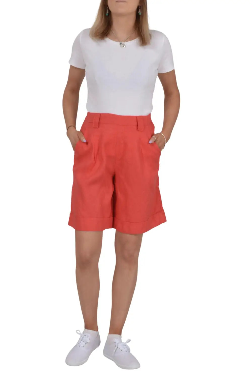 Wide Leg Linen Shorts – Secret Label